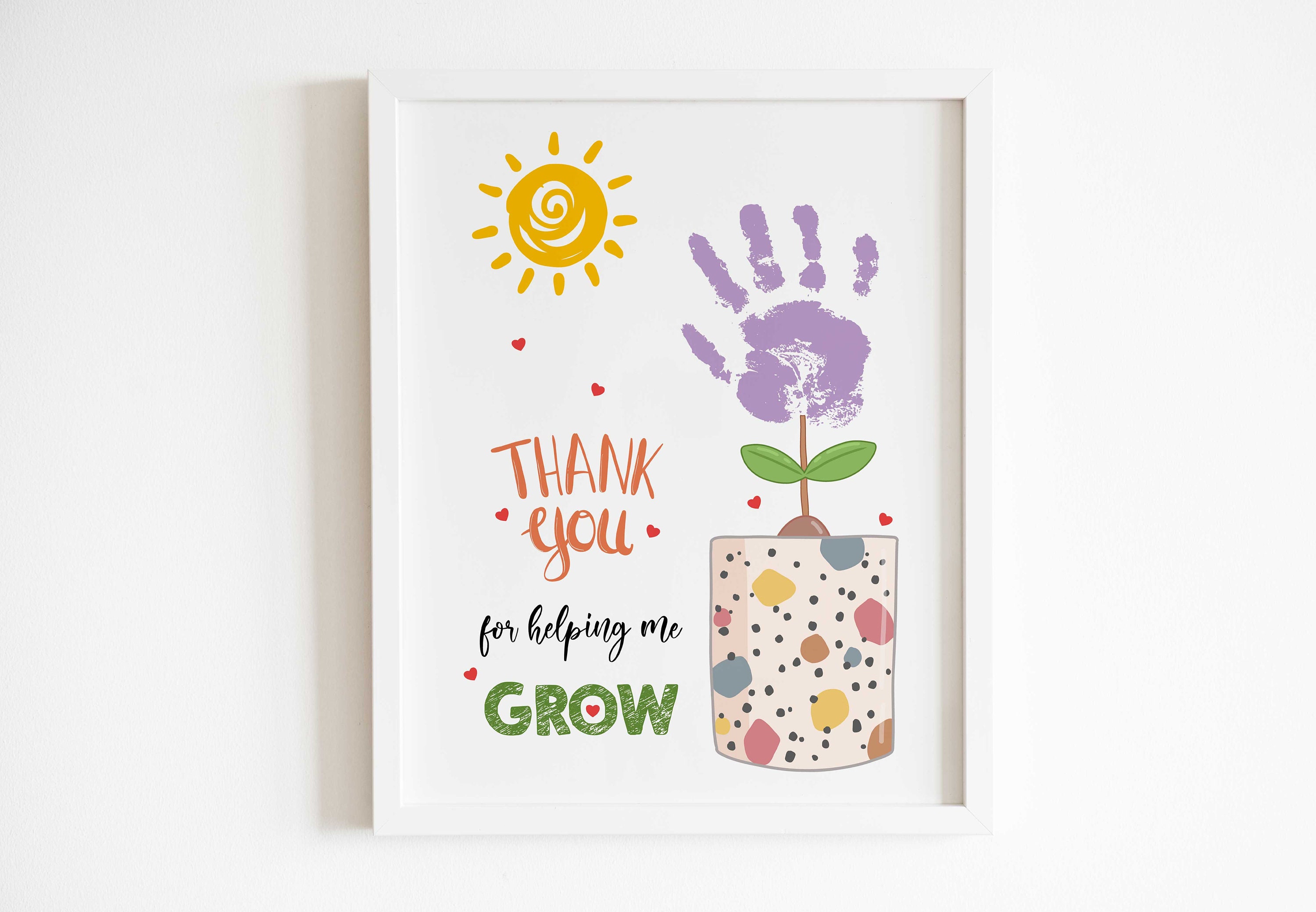 Teacher Appreciation Gifts Handprint Footprint Art Craft Best - Etsy