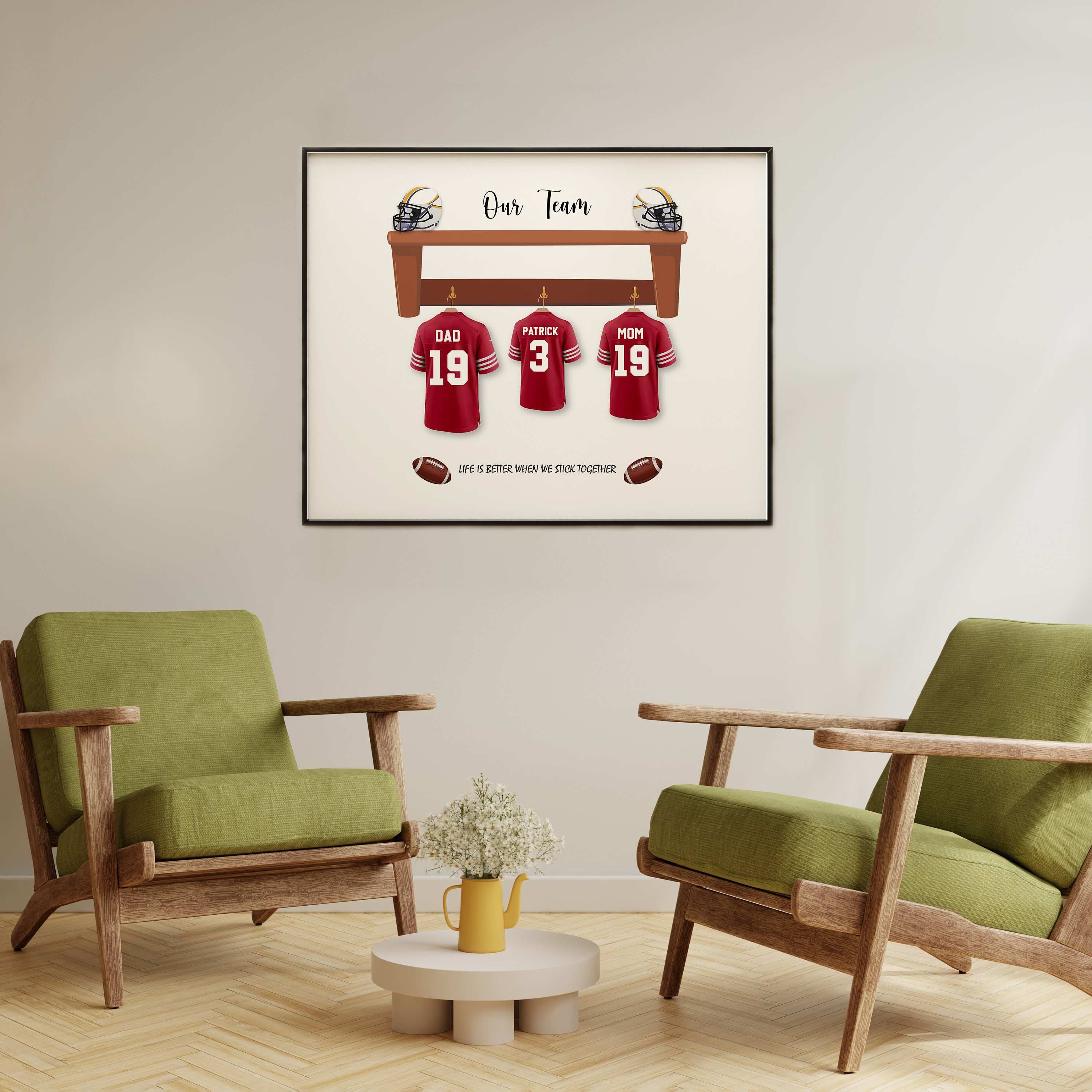 Family Football Print