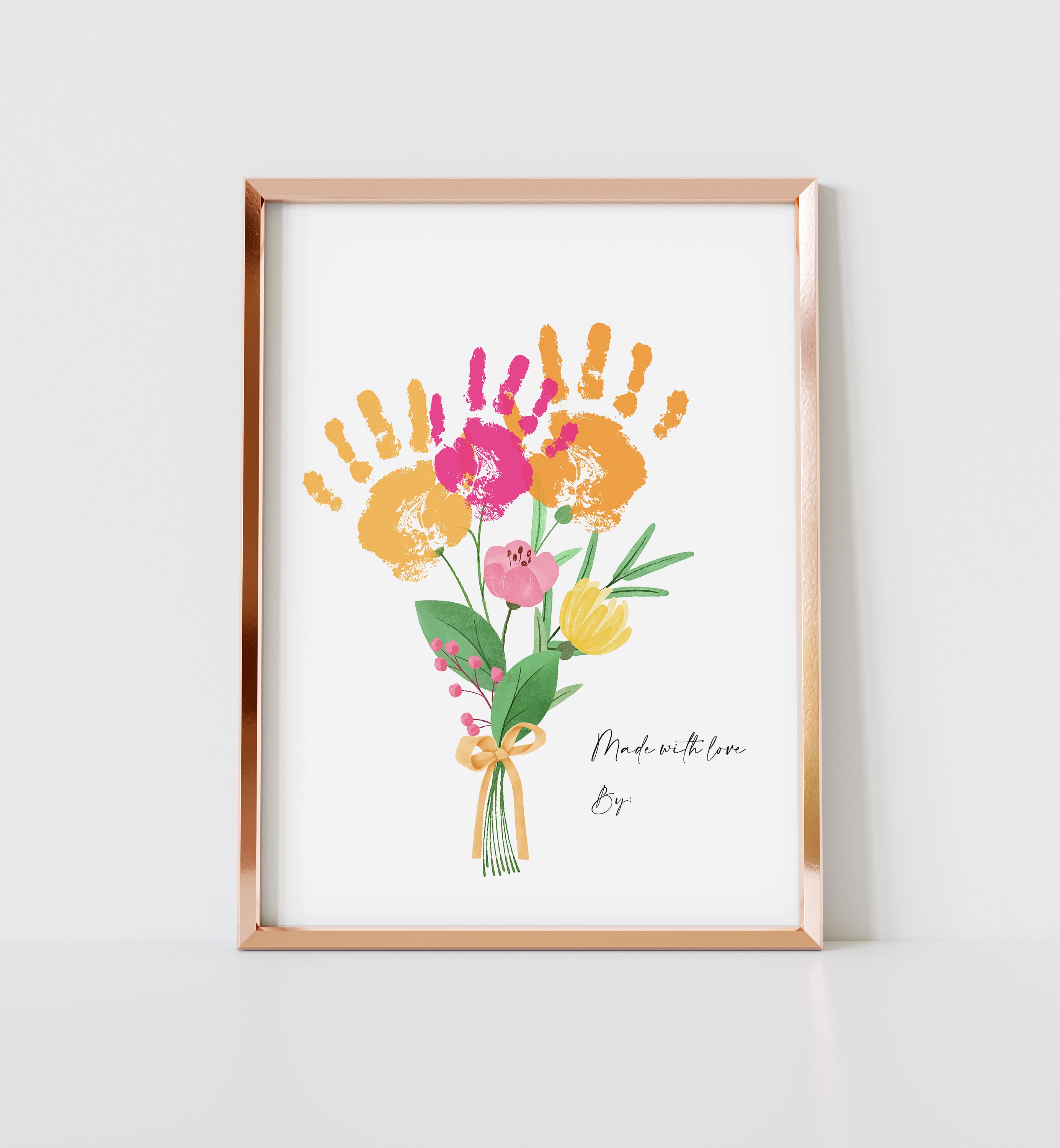 Handprint Gift From Daughter Dad Gift Gift for Mom Child - Etsy
