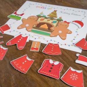 Dress up the Gingerbread Man Busy Book Activity Worksheet Printable PDF ...