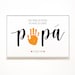 PAPÁ Handprint Footprint Art Craft, Father's Day Gift for Dad, Birthday ...