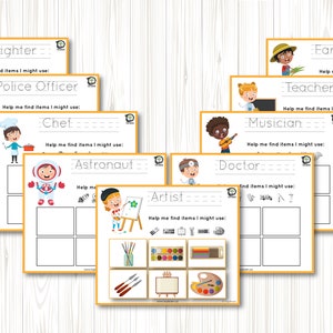 Community Helpers Busy Book, Toddler Activities, Busy Binder, Preschool ...