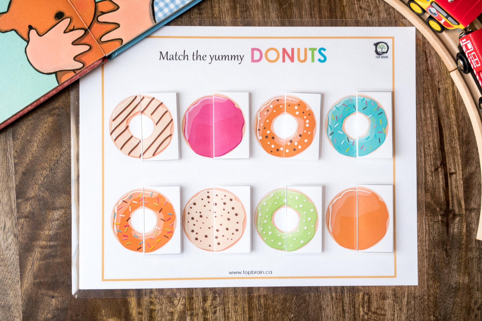 Donut Pattern Match Busy Book Printable Toddler Busy Binder | Etsy