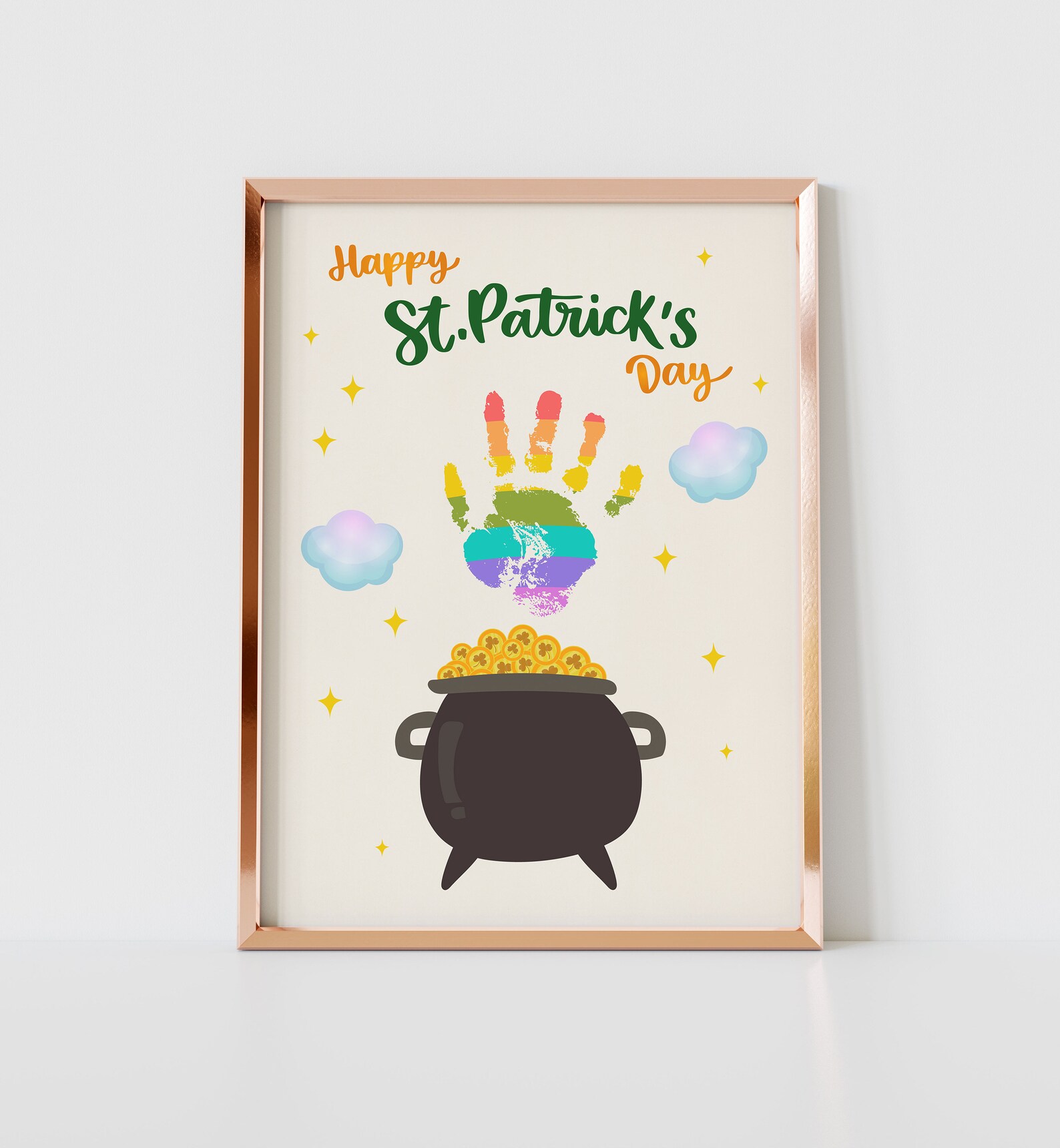 St. Patrick's Day Handprint & Footprint Art for Kids Set of 4 Downloads ...