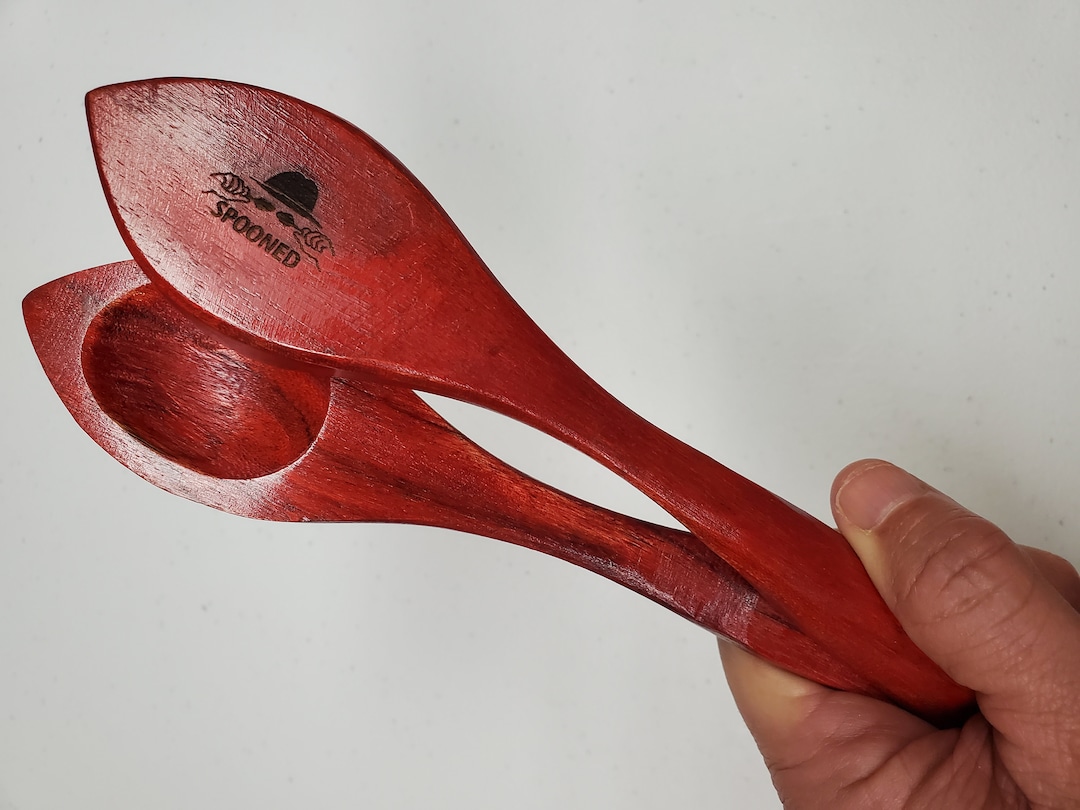 Handmade Acacia Wood Musical Spoons – Irish Folk Percussion Instrument ...