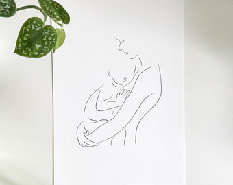Fine Line Drawing - Etsy
