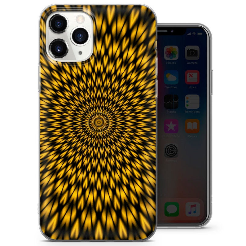 Optical Illusion Phone Case Geometric Pattern Op Art Cover - Etsy