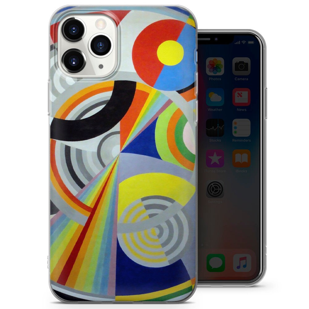 Retro Phone Case Aesthetic Vintage Colors Shapes Bauhaus | Etsy