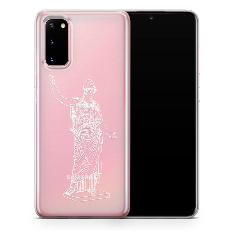Goddess Athena Clear Phone Case Vintage Mythology Drawing - Etsy