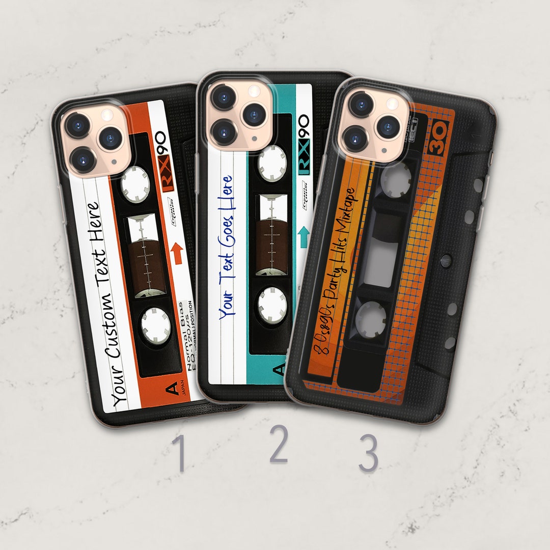 Personalized Retro Cassette Phone Case, Old Tape Cover - Fits iPhone 7 ...