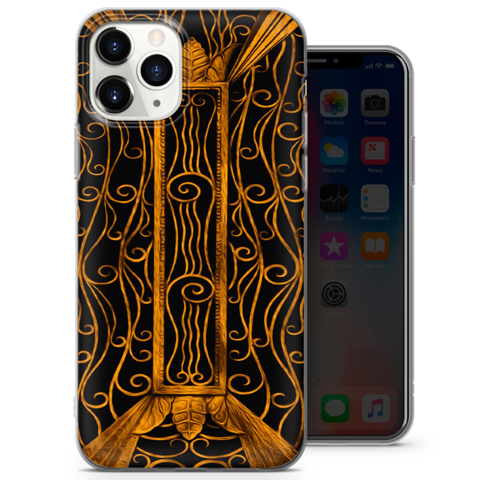 Art Deco Phone Case, Oil Painting, Aesthetic Retro, Colorful Bling ...
