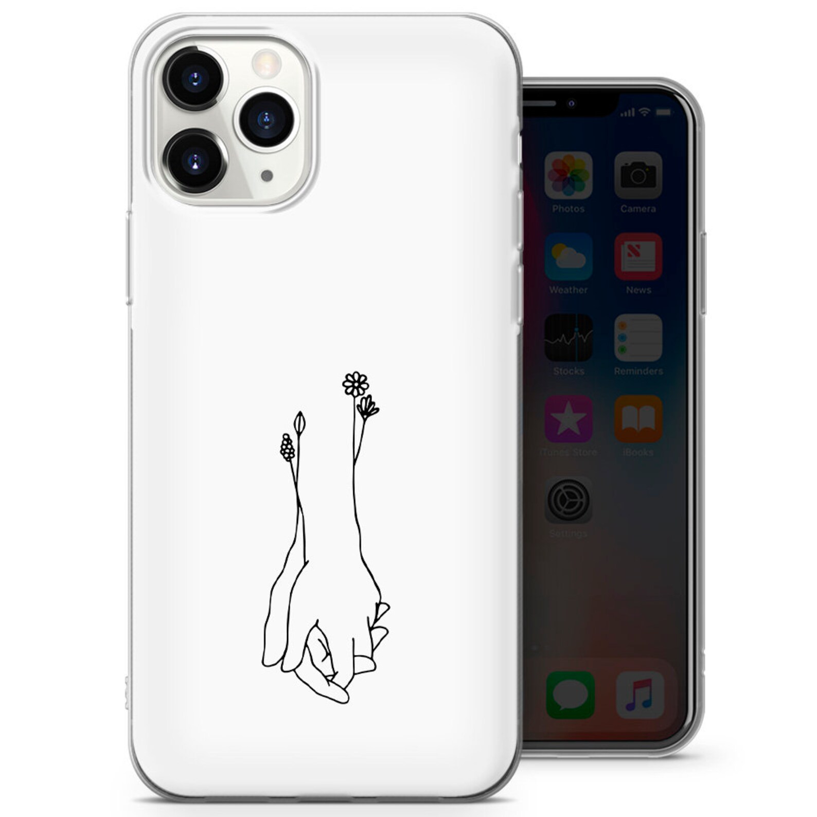 Woman Line Art Phone Case, Aesthetic Feminine Line Drawing, Sketch ...
