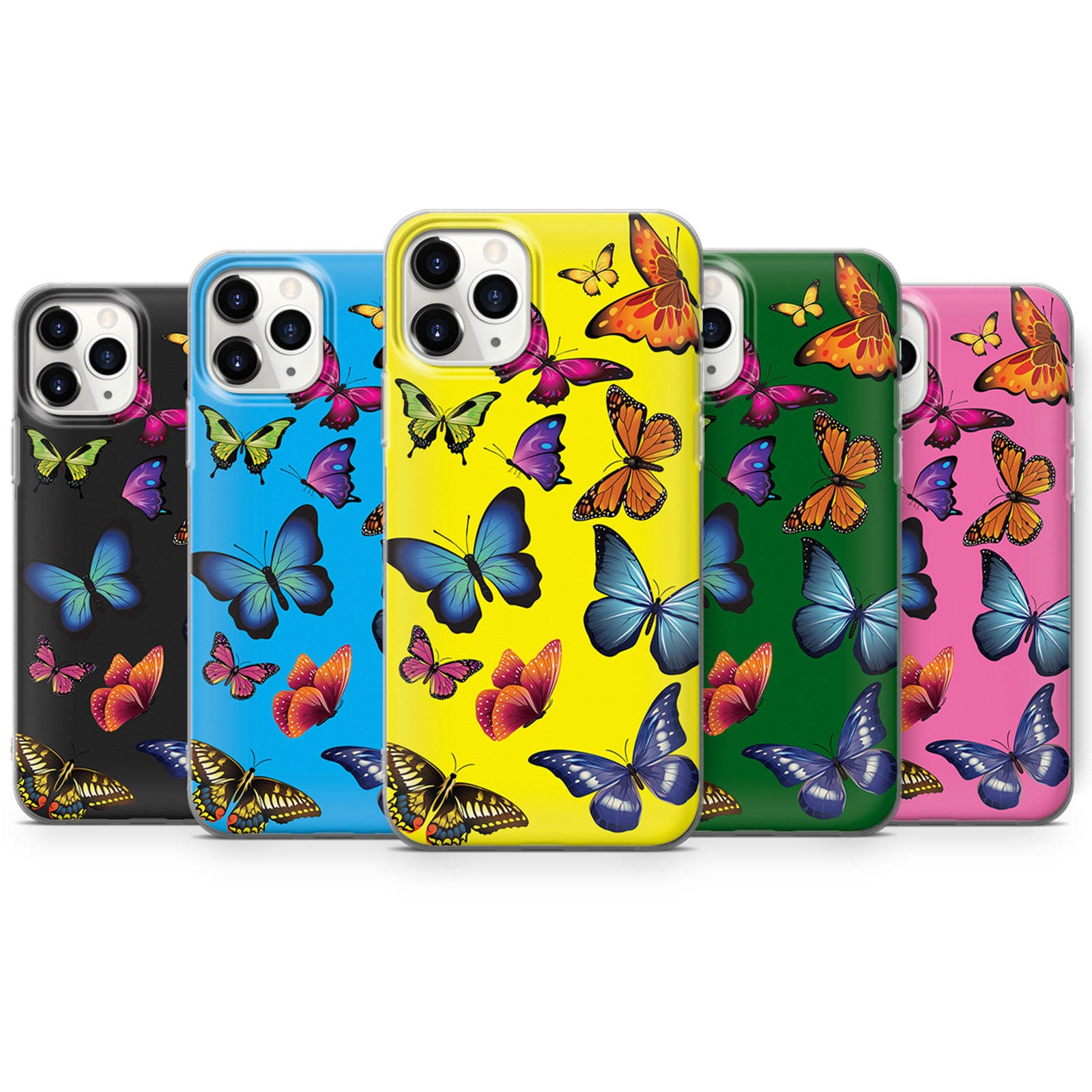 Butterfly Phone Case Cute Butterflies Pattern Cover Fits | Etsy