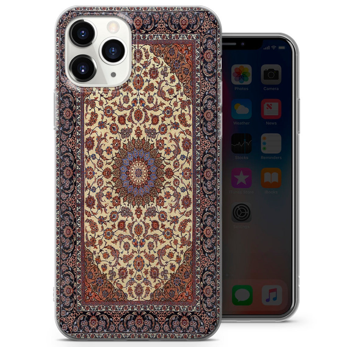 Persian Rug Phone Case, Oriental Carpet Cover, Aesthetic, Colorful ...