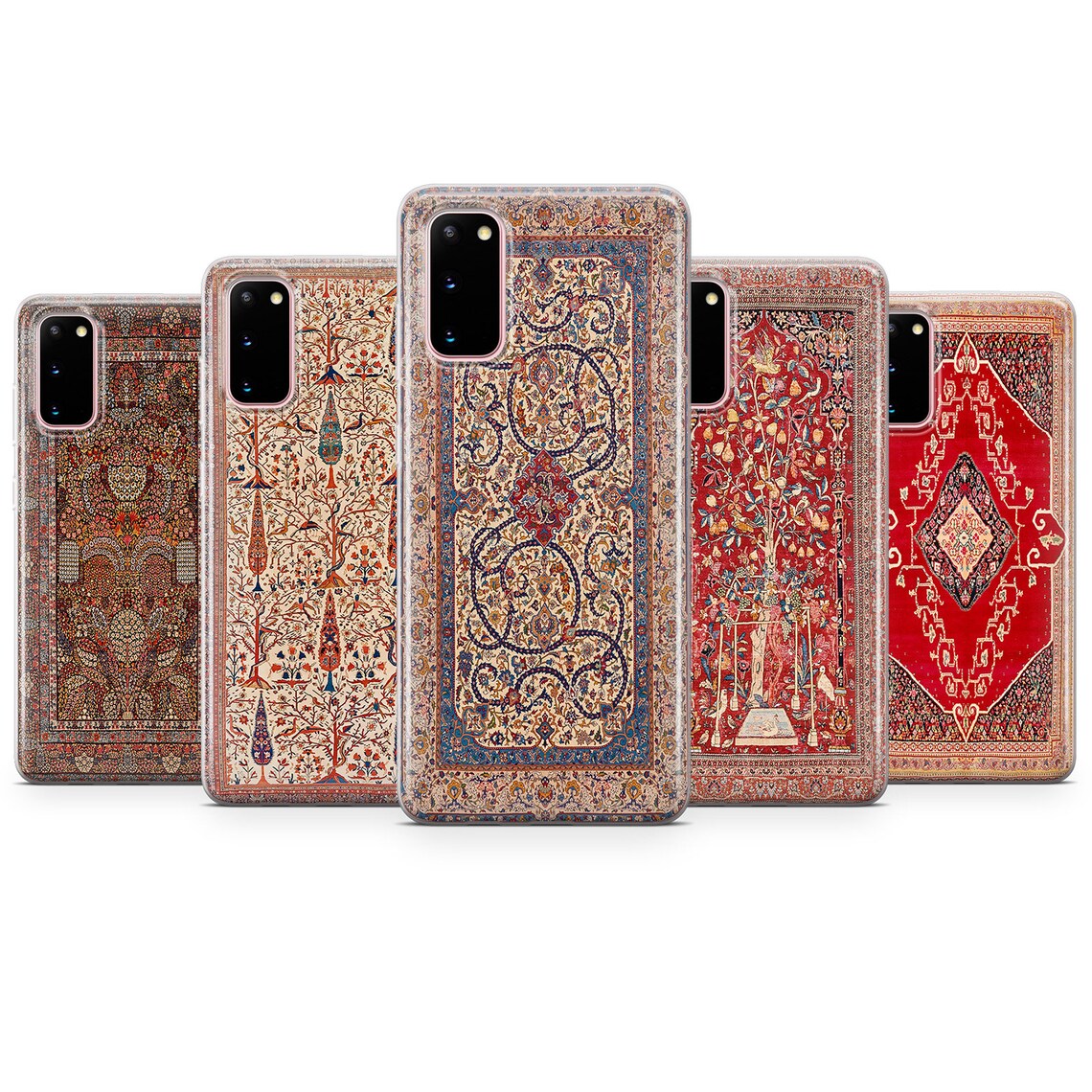 Oriental Carpet Phone Case, Persian Rug Aesthetic Colorful Cover - Fits ...