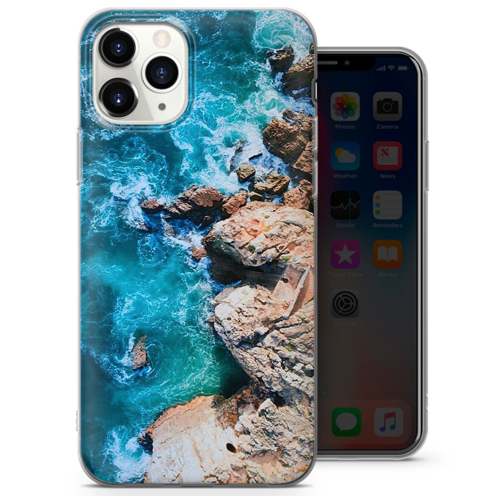 Ocean Waves Phone Case Sea Water Underwater Tropical Cover - Etsy