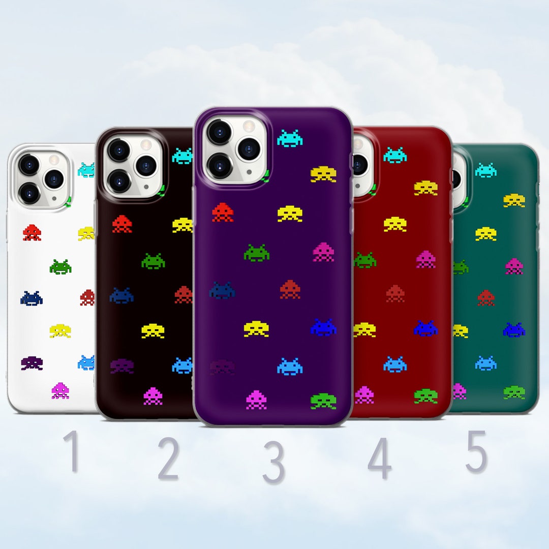 Retro Arcade Gaming Phone Case, Arcade Game, Space Invaders, Cover ...