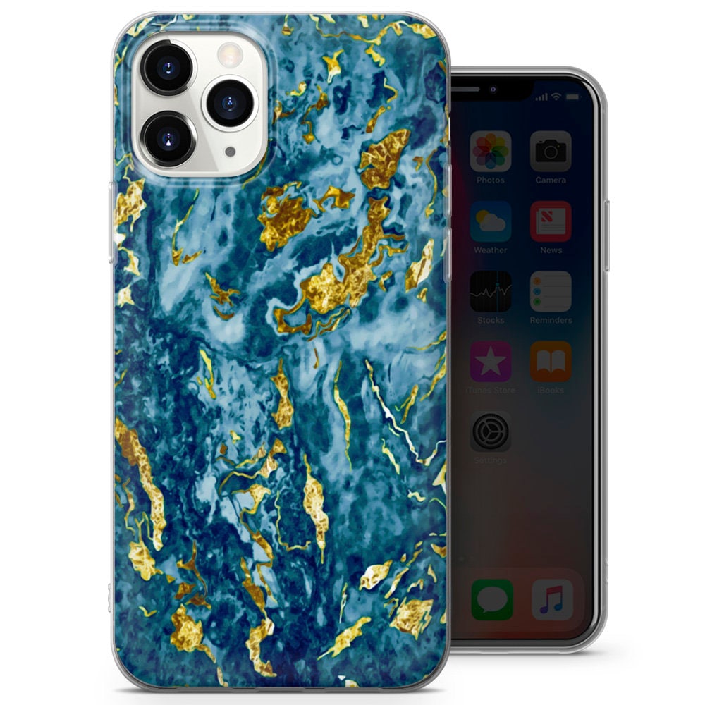 Blue Marble Phone Case Classic Pattern Aesthetic Cover Fits | Etsy