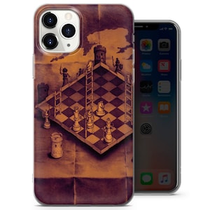 Escher Chess Phone Case, Optical Illusion, Retro Op Art Cover - Fits ...