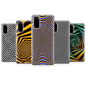 Optical Illusion Phone Case, Geometric Pattern, Op Art Cover - Fits ...