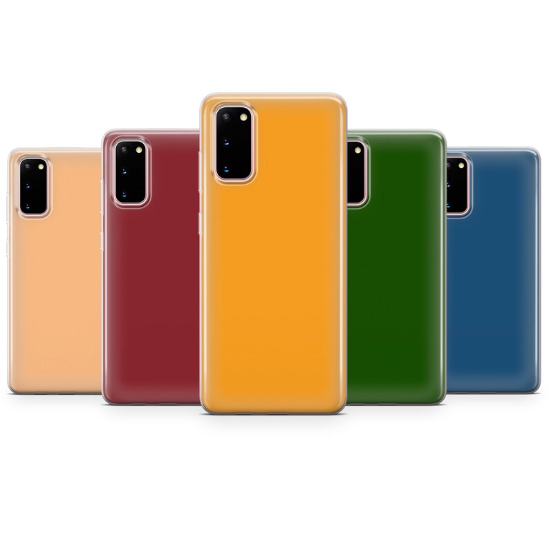 Solid Color Phone Case, Aesthetic Retro Tone Cover - Fits iPhone 6, 7 ...