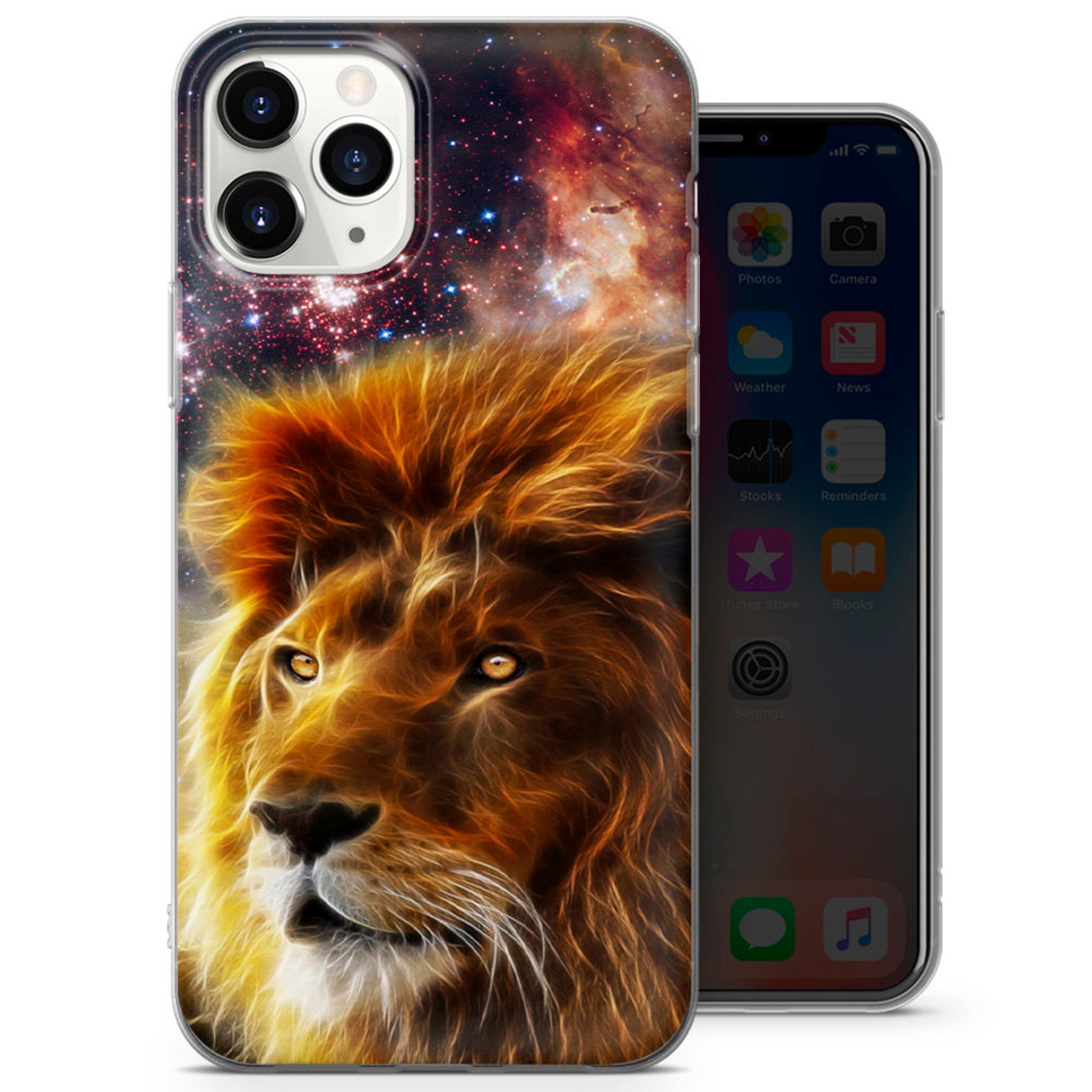 Lion Phone Case, King of the Jungle, Animal Cover - Fits iPhone 6, 7, 8 ...