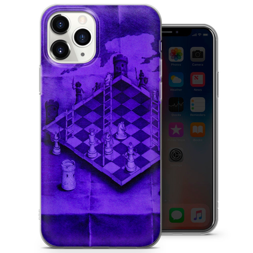 Escher Chess Phone Case, Optical Illusion, Retro Op Art Cover - Fits ...