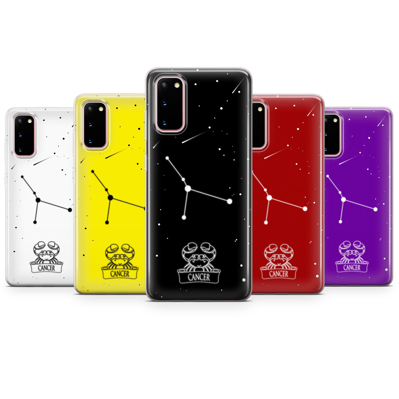 Cancer Phone Case Zodiac Sign Aesthetic Star Constellation | Etsy