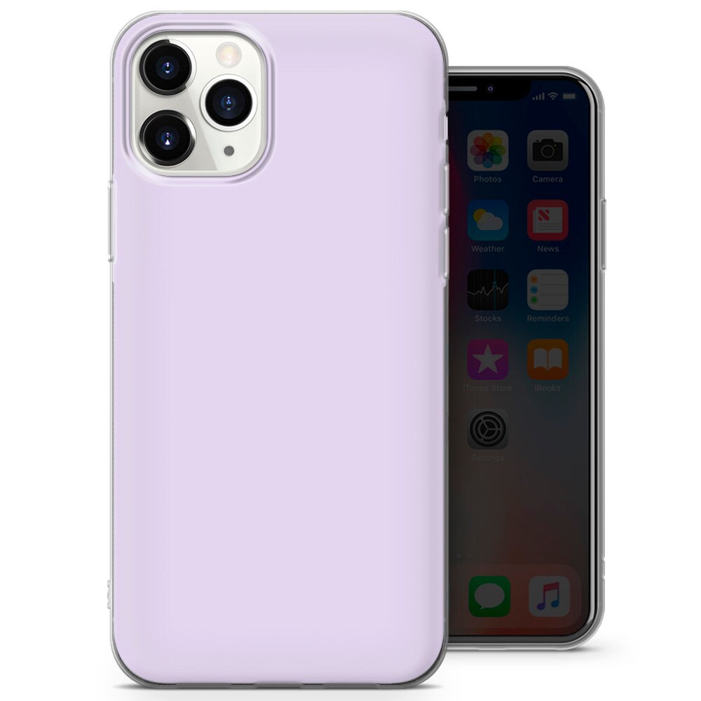 Pastel Colors Phone Case, Solid Color Light Tone Cover - Fits iPhone ...