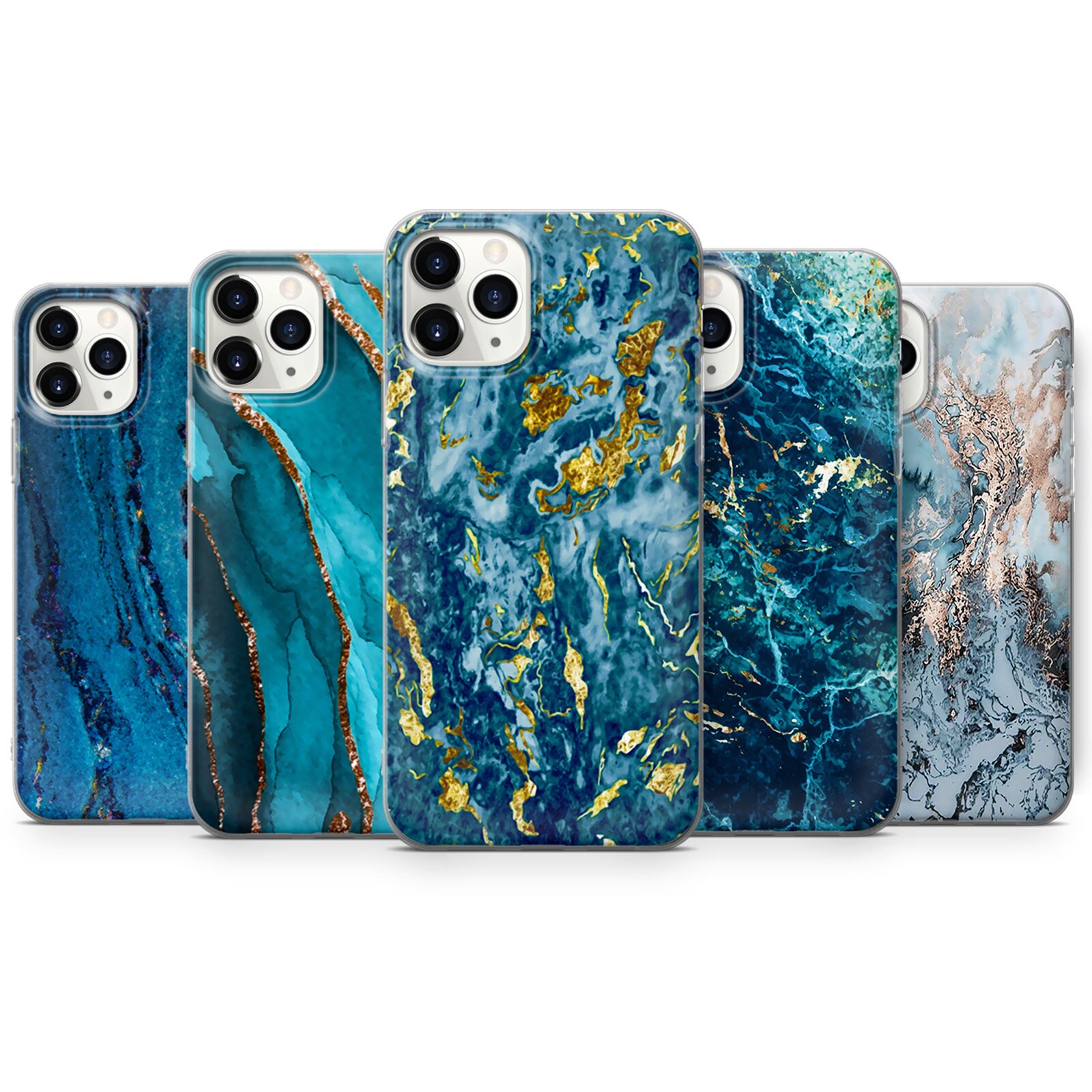 Blue Marble Phone Case Classic Pattern Aesthetic Cover Fits | Etsy