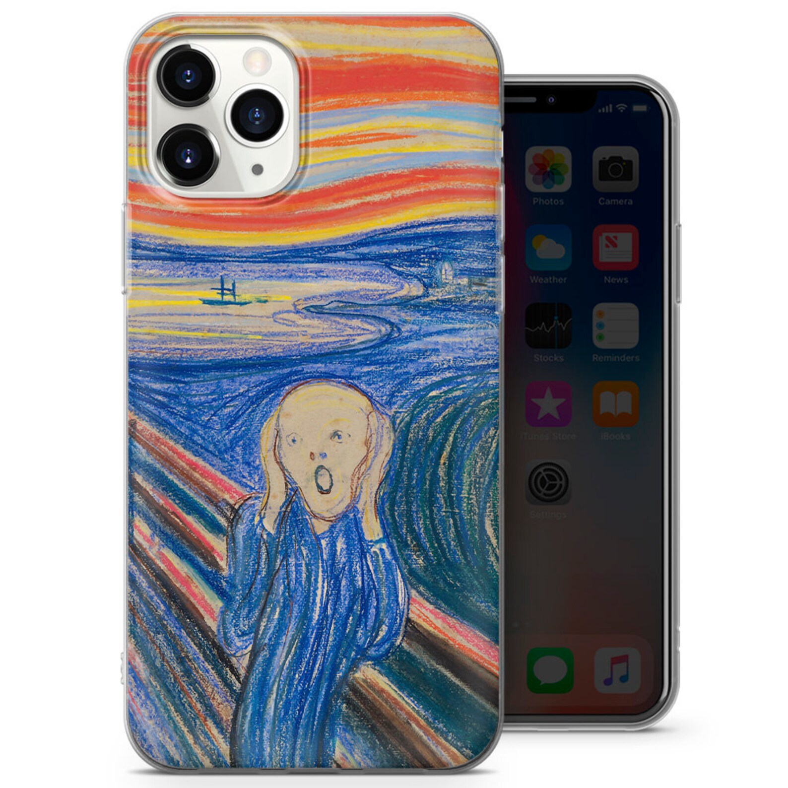 Edvard Munch Phone Case, Scream, Classic Iconic Oil Painting Cover ...