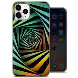 Optical Illusion Phone Case, Geometric Pattern, Op Art Cover - Fits ...