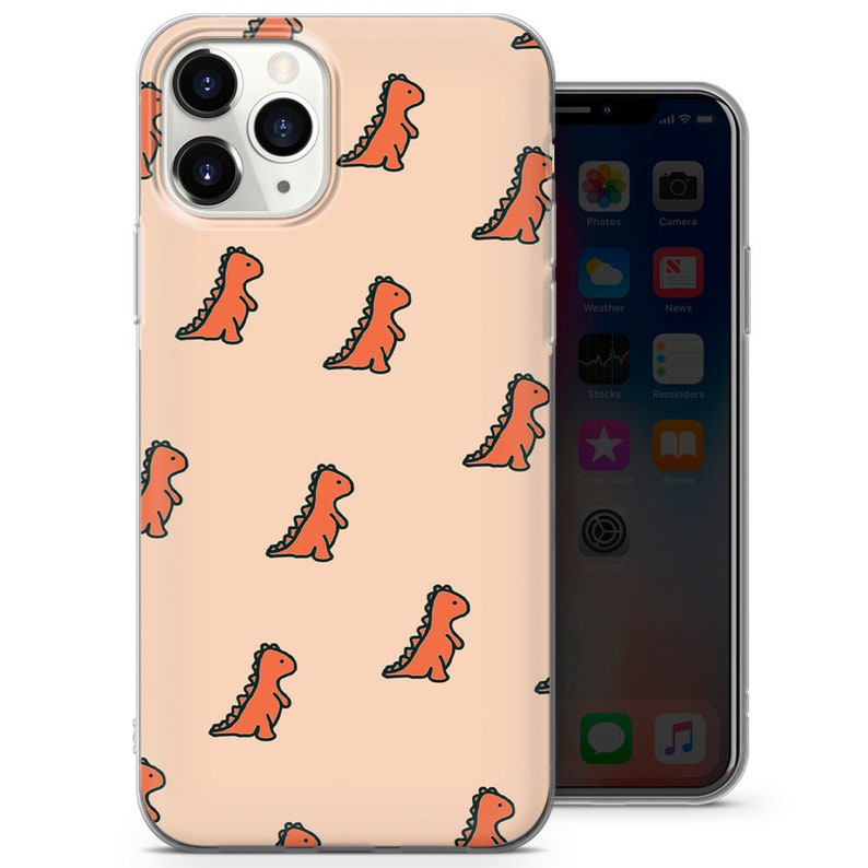 Cute Dino Phone Case Anime Kawaii T-rex Colorful Cartoon - Etsy
