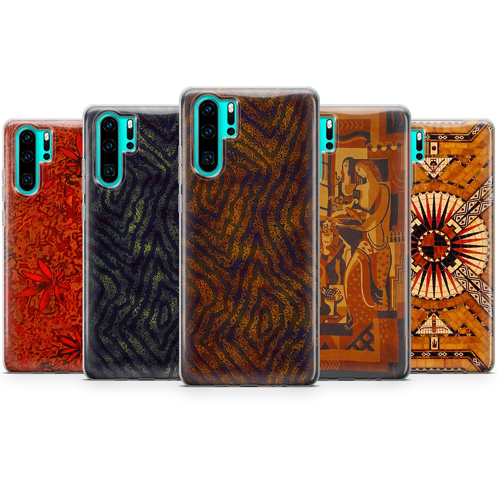 Art Deco Phone Case, Abstract Aesthetic Pattern Bling Cover - Fits ...