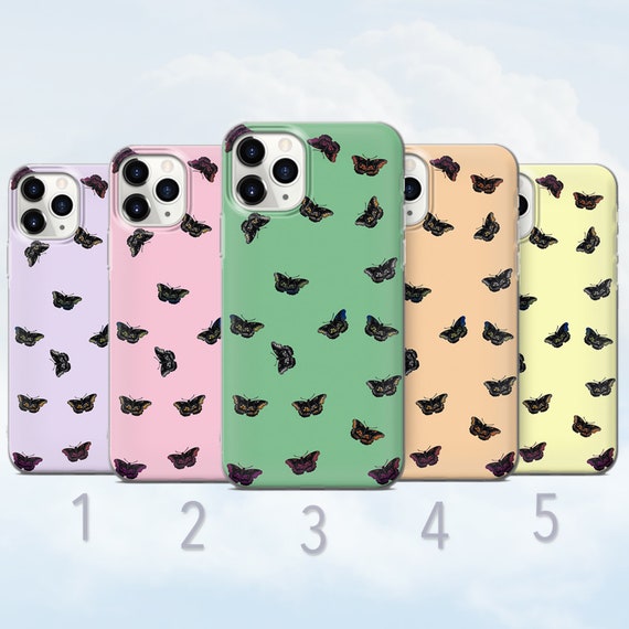 Butterfly Phone Case Pastel Tones Colorful Pattern Cover - Etsy