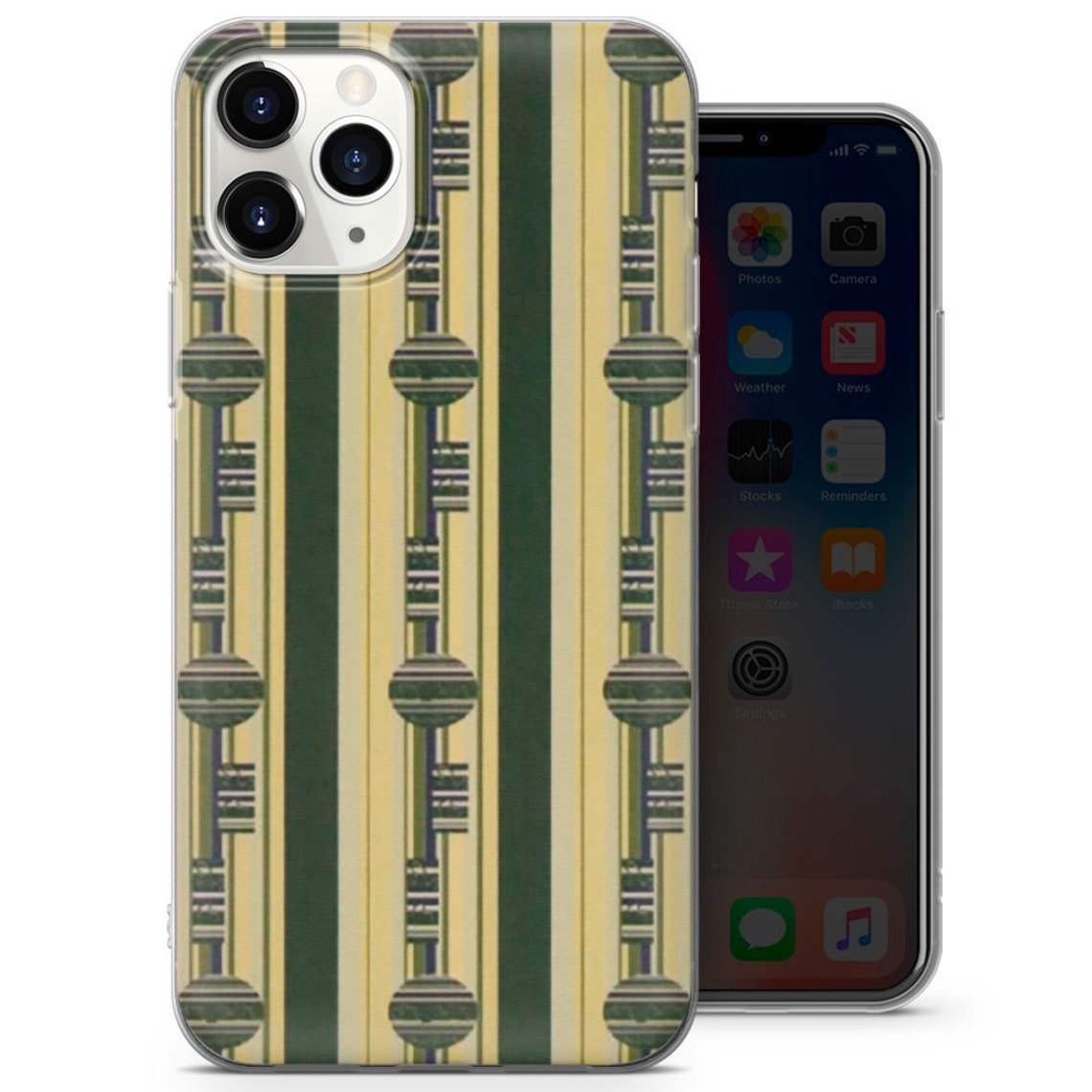 Art Deco Phone Case Abstract Colorful Pattern Aesthetic | Etsy