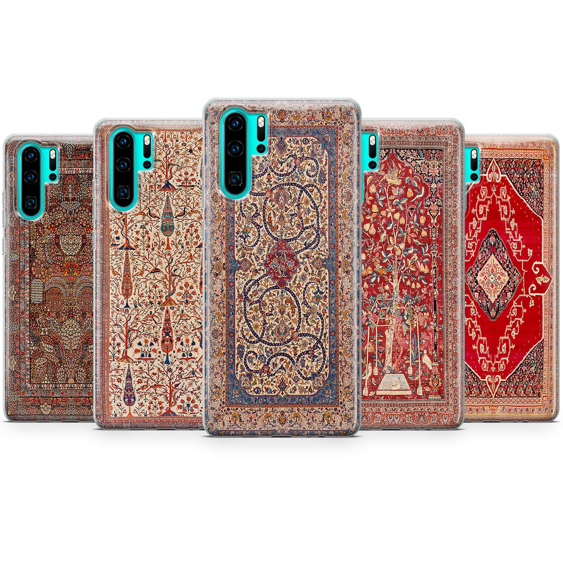 Oriental Carpet Phone Case, Persian Rug Aesthetic Colorful Cover - Fits ...