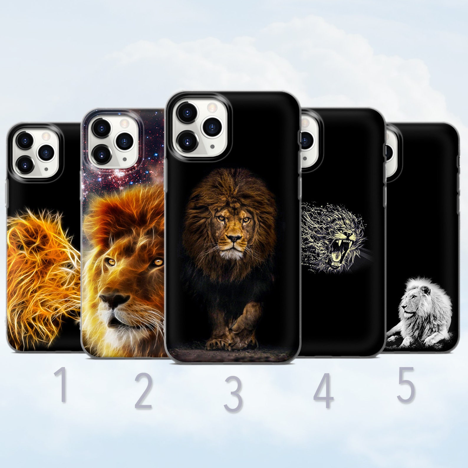 Lion Phone Case, King of the Jungle, Animal Cover - Fits iPhone 6, 7, 8 ...