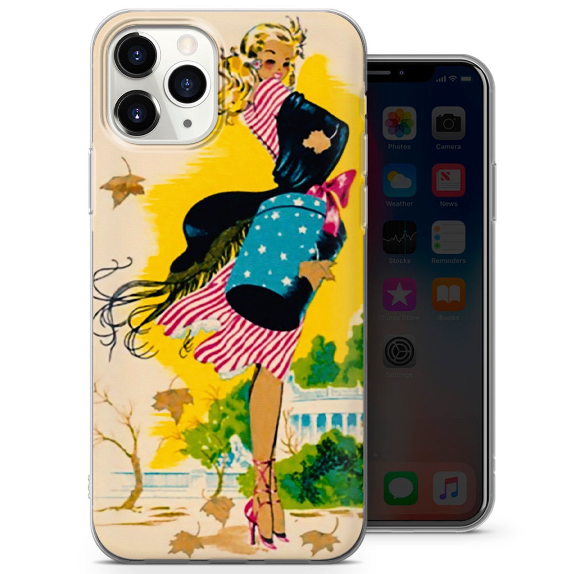 Vintage Woman Fashion Phone Case Feminine Retro Chic Cover | Etsy