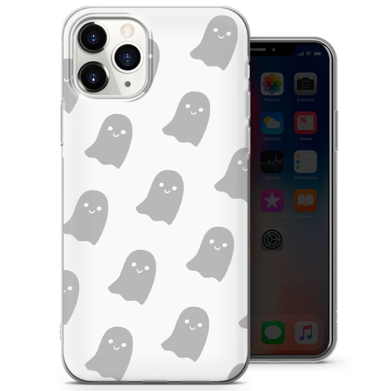 Cartoon Ghosts Phone Case, Cute Halloween Pattern Cover | Fits iPhone 7 ...