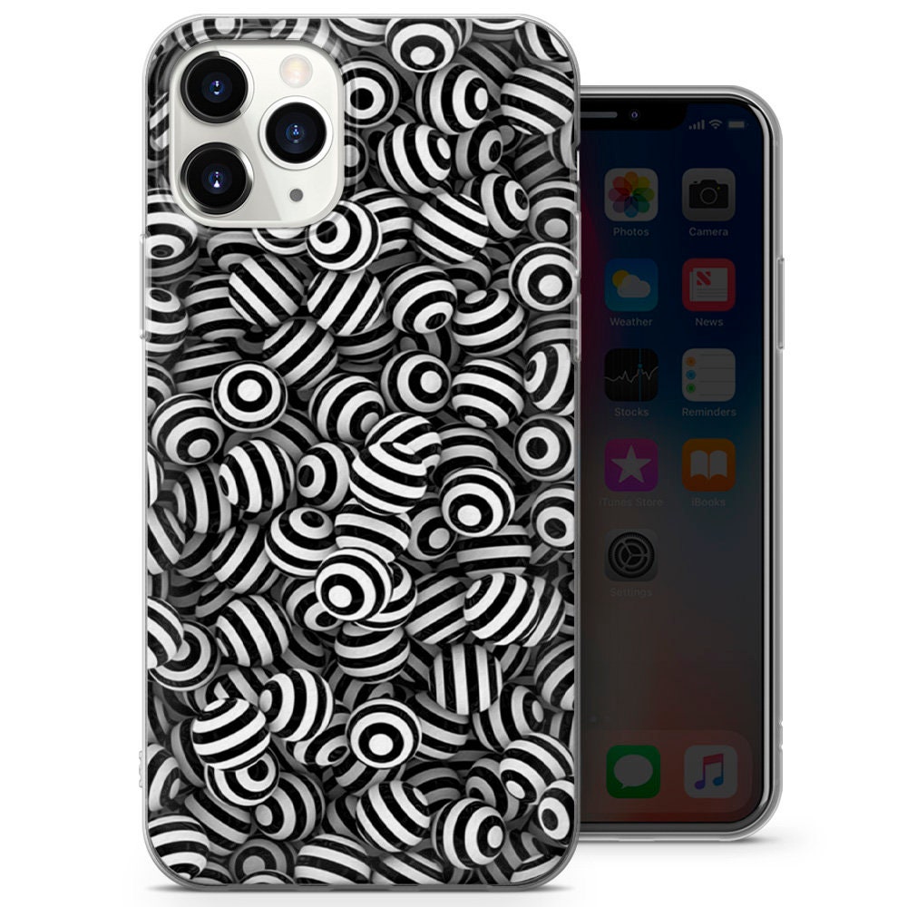 Optical Illusion Phone Case Geometric Pattern Op Art Cover | Etsy