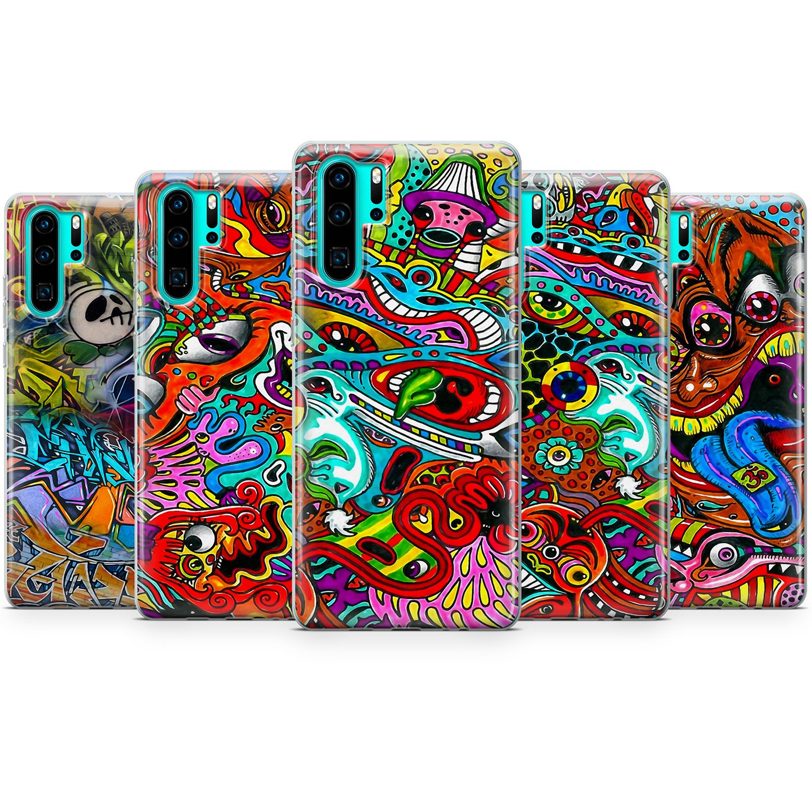 Graffiti Phone Case, Abstract Street Art Psychedelic Trippy Cover ...