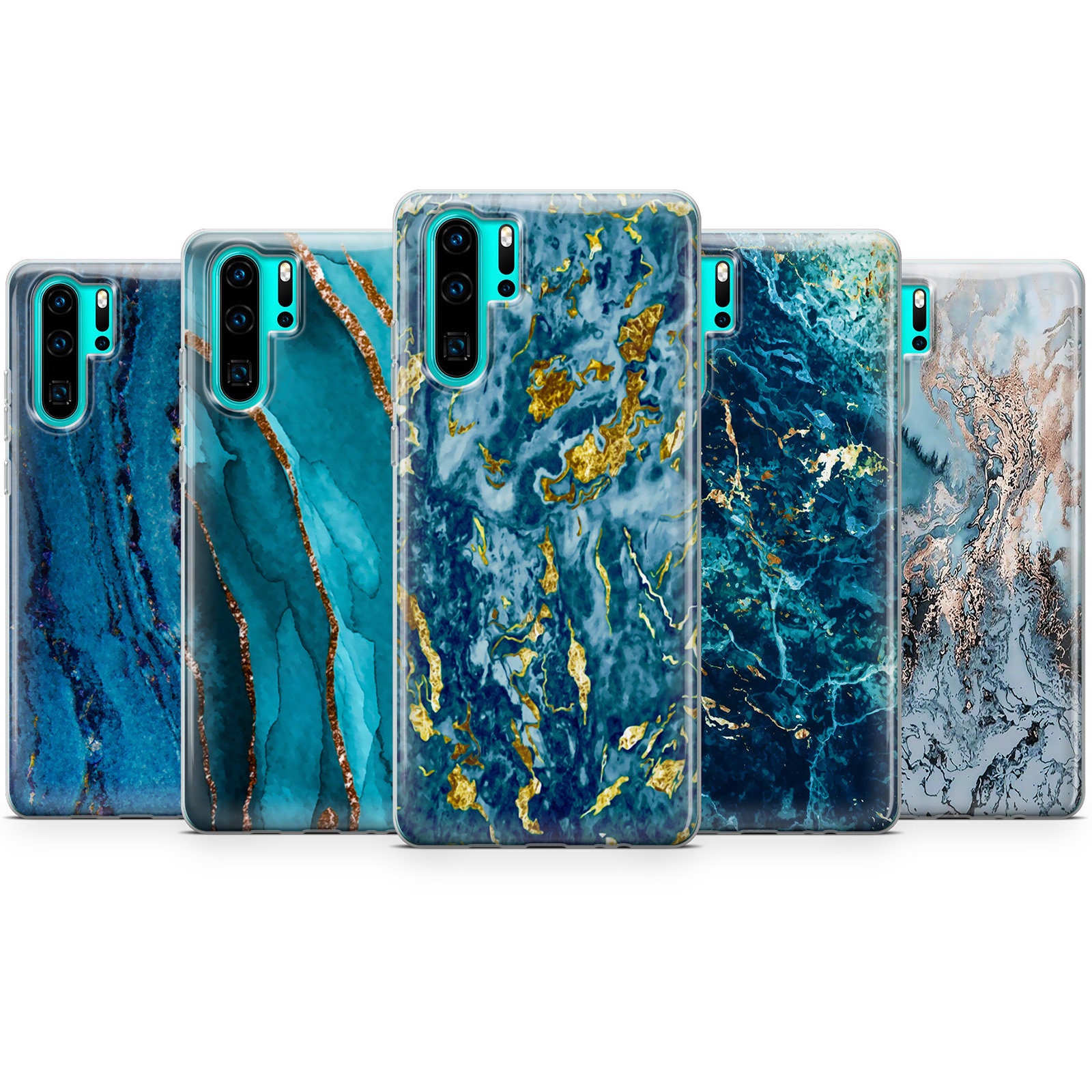 Blue Marble Phone Case Classic Pattern Aesthetic Cover Fits | Etsy