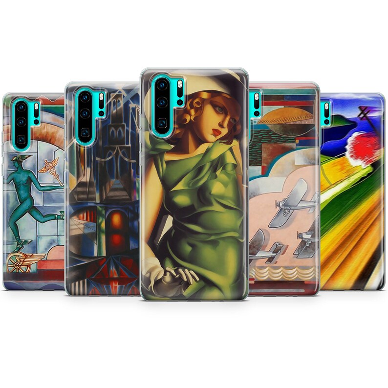 Art Deco Phone Case, Classic Oil Painting, Aesthetic Phone Cover - Fits ...