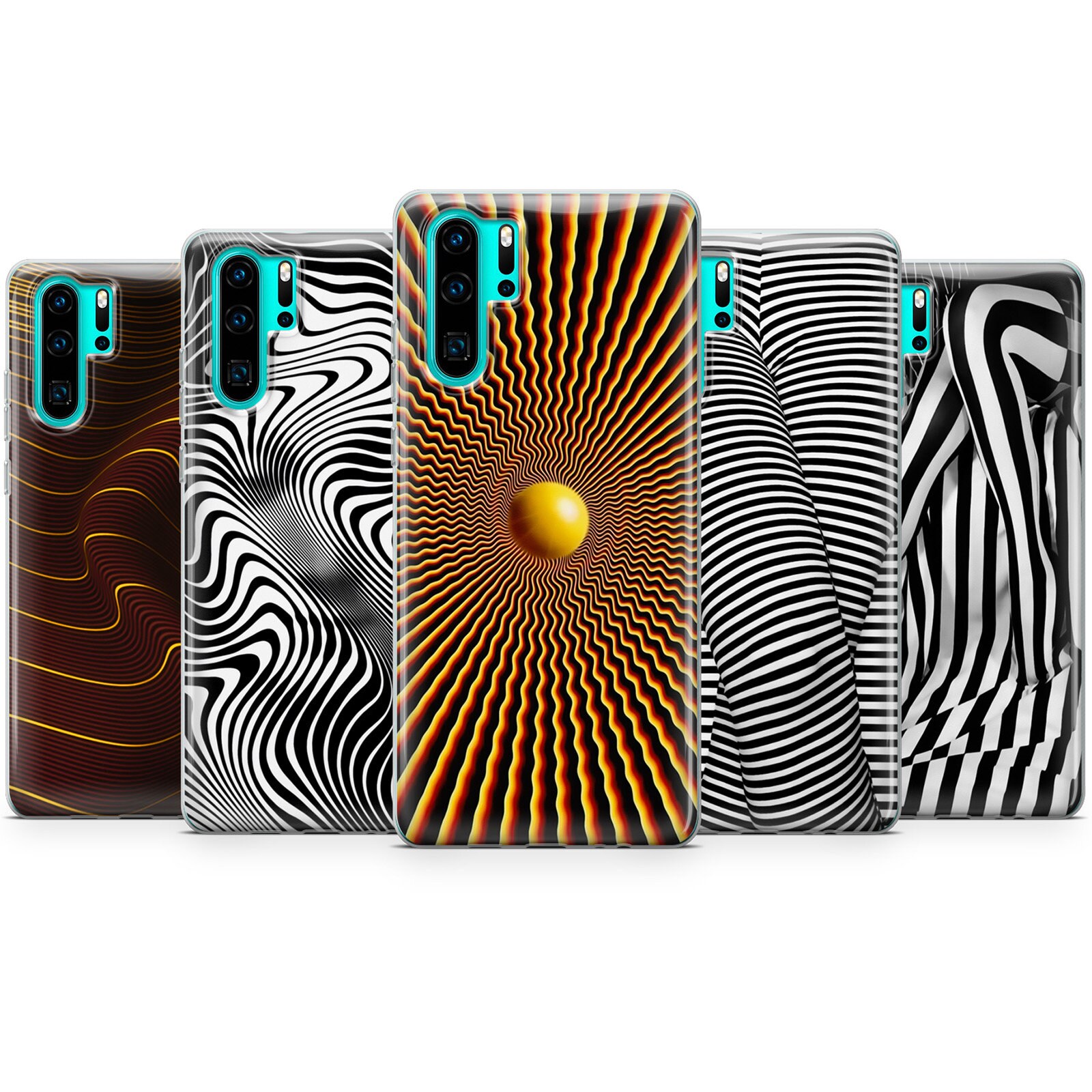 Optical Illusion Phone Case Geometric Pattern Op Art Cover - Etsy Australia