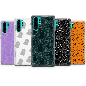 Cartoon Ghosts Phone Case, Cute Halloween Pattern Cover | Fits iPhone 7 ...