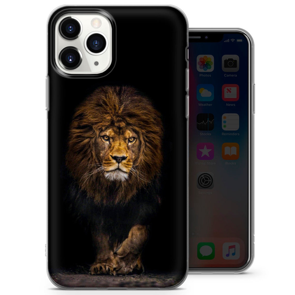 Lion Phone Case, King of the Jungle, Animal Cover - Fits iPhone 6, 7, 8 ...