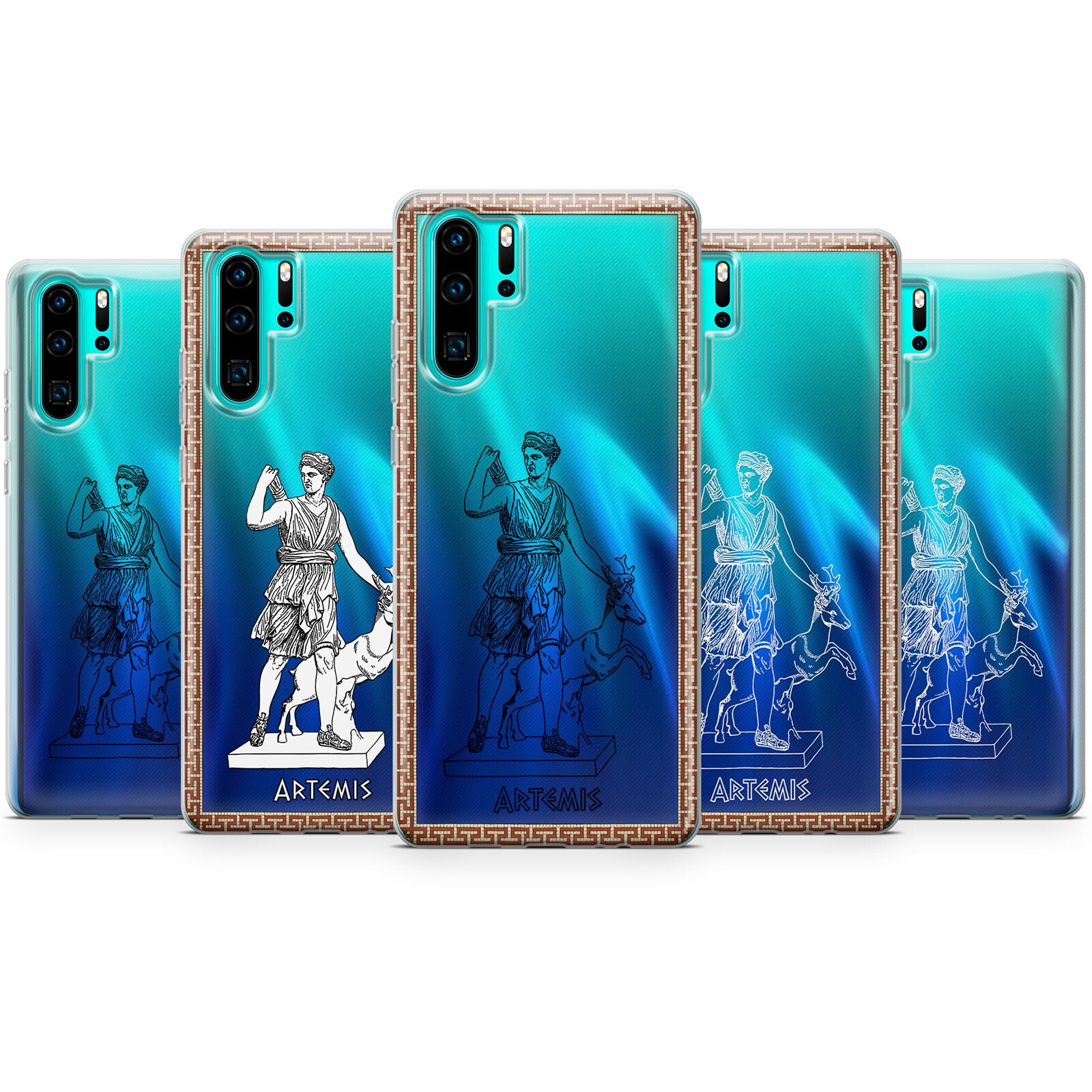 Goddess Artemis Clear Phone Case, Greek Mythology, Gods Cover - Fits ...