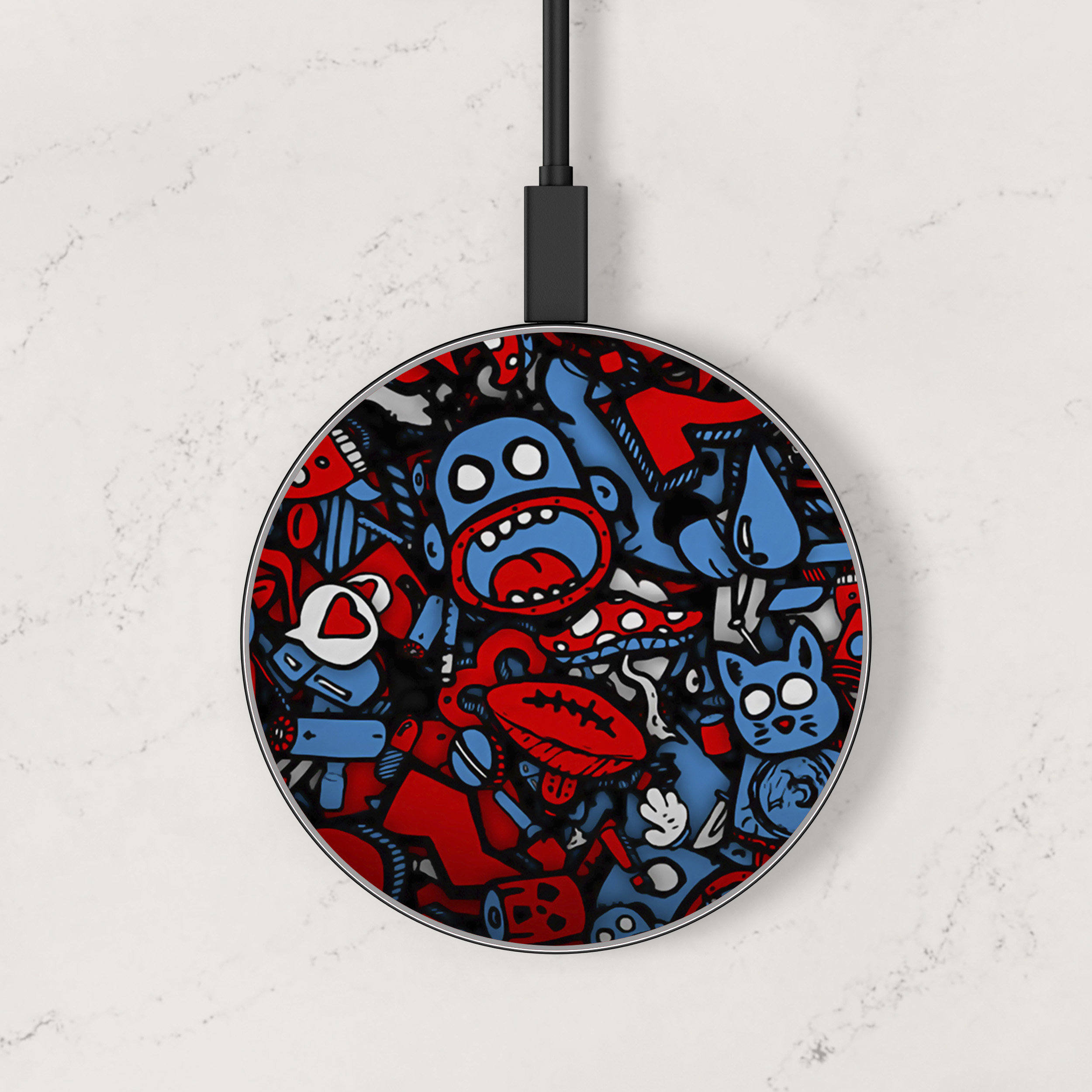 Graffiti Urban Street Art Wireless Charger, Charging Pad, Fast Qi ...
