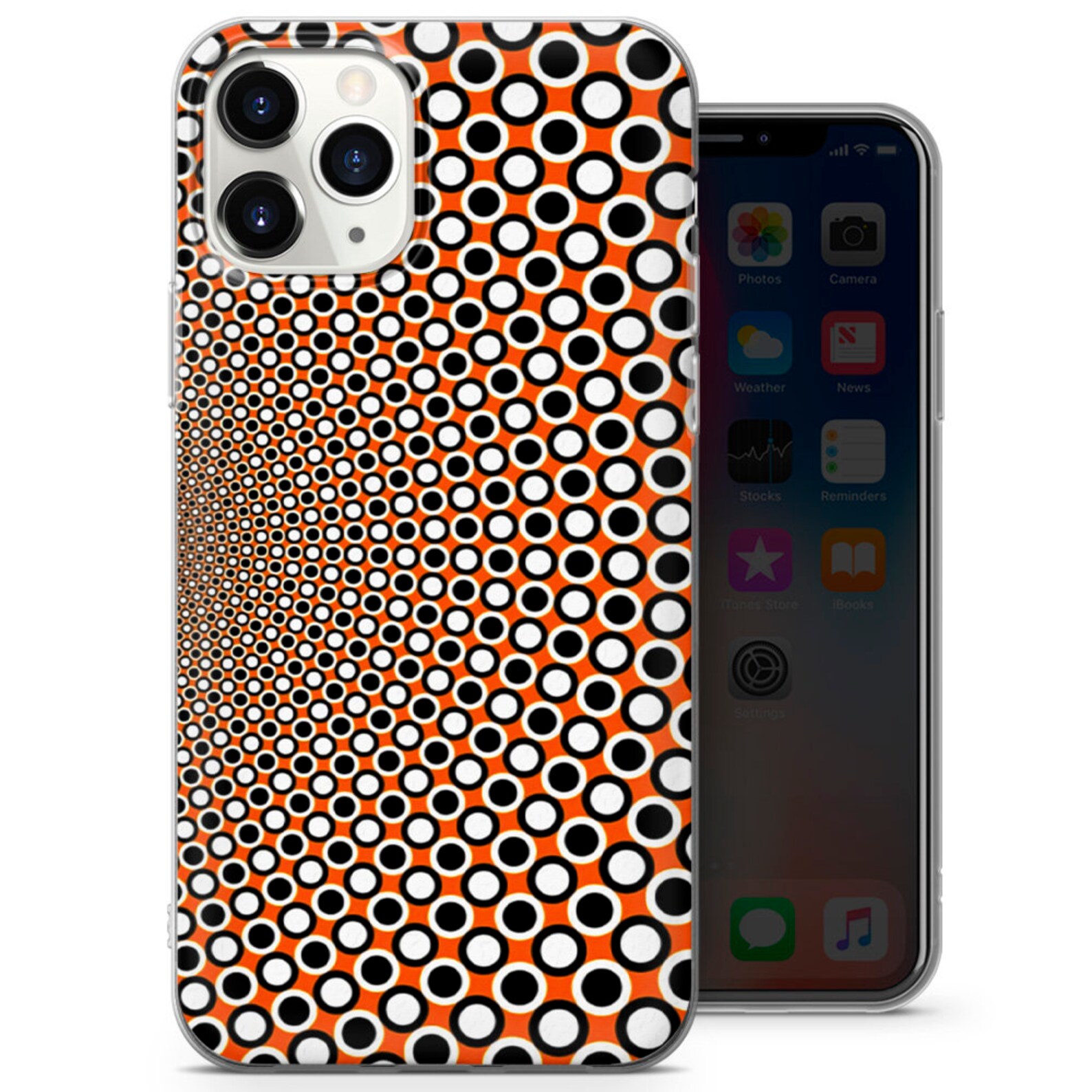 Optical Illusion Phone Case Geometric Pattern Op Art Cover - Etsy